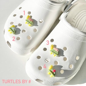 Floral Turtle Shoe Charm/crocs Charms/shoe Charms/custom Shoe Charms ...