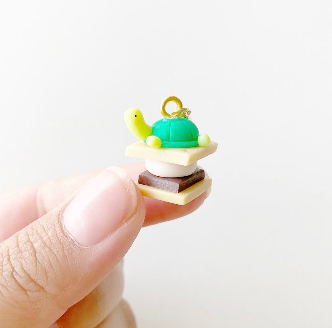 Turtle on a Smore/turtles/cottagecore/kawaii/autumn/clay Charms/clay ...