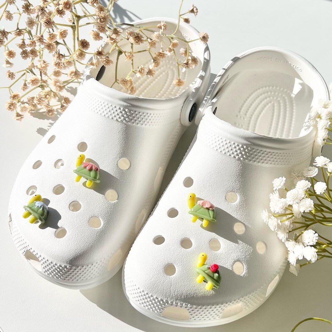 Floral Turtle Shoe Charm/crocs Charms/shoe Charms/custom Shoe Charms ...