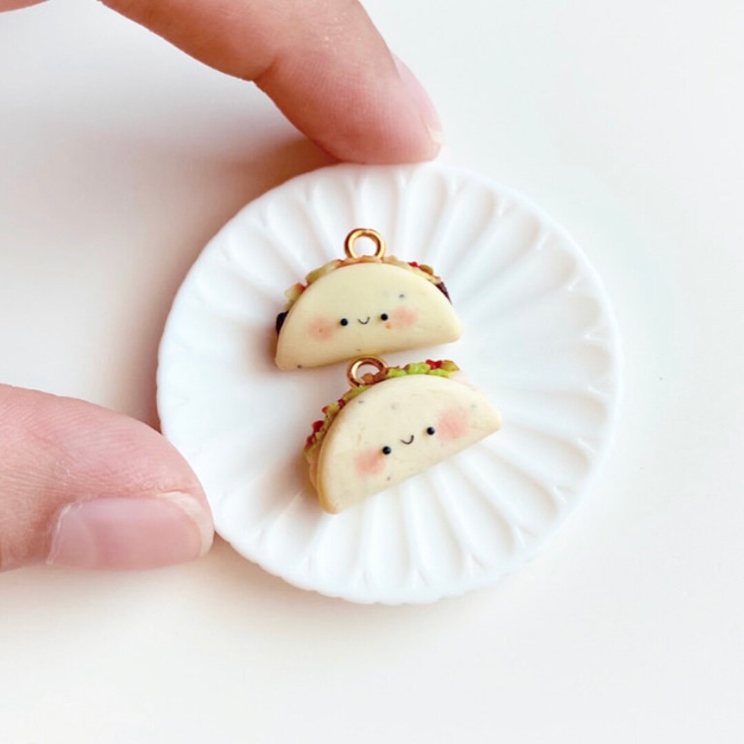 Taco Clay Charms / Kawaii Charms/polymer Clay/planner Charms/tacos ...