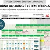Car Rental Booking System Template | Vehicle Reservation Spreadsheet ...