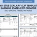 Salary Slip Generator | Earning Statement Template | Pay Slip Creator ...