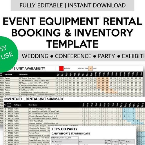 Wedding Party Ceremony Event Equipment Rental Business - Etsy