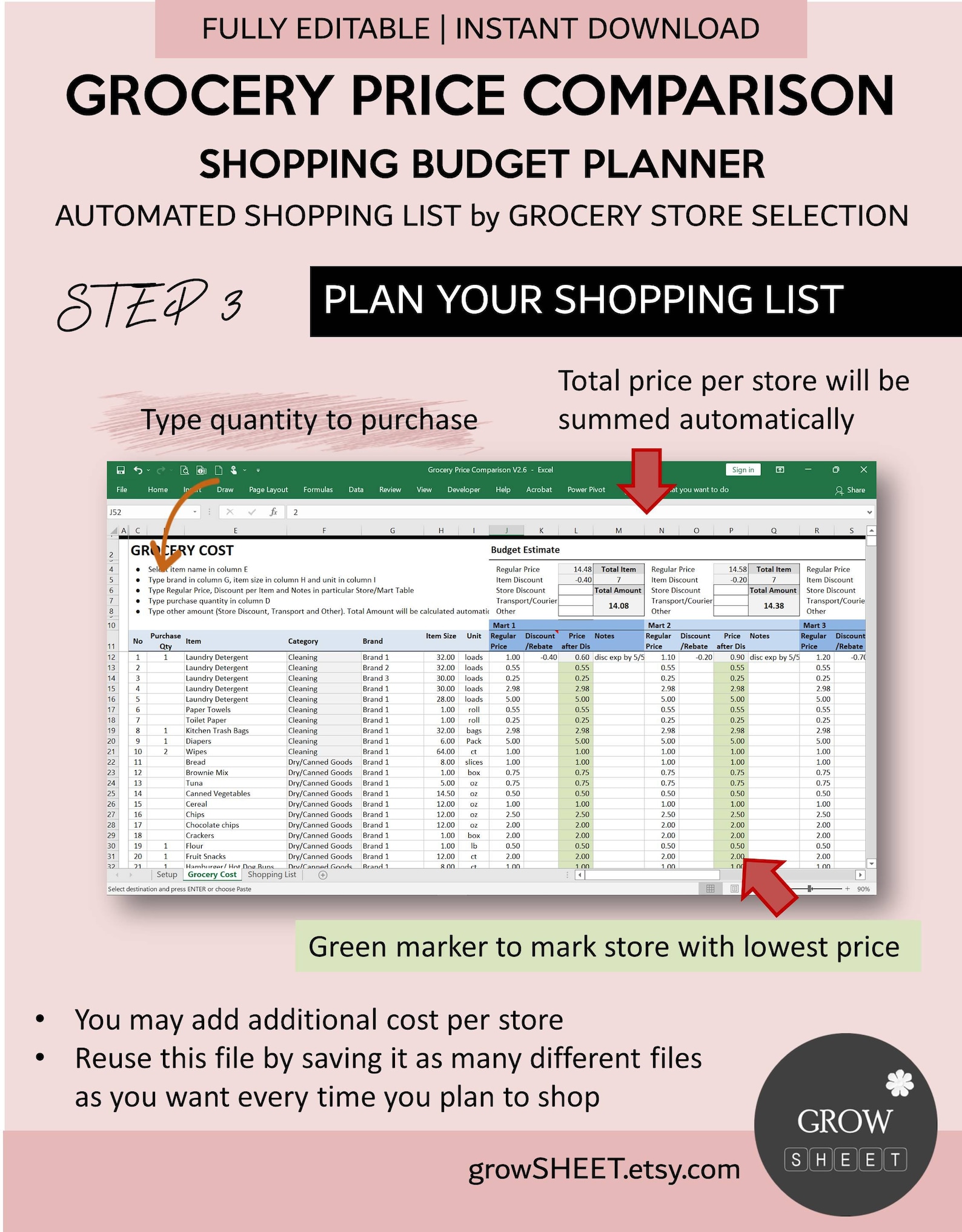 Grocery Price Comparison With Automated Shopping List Generator ...