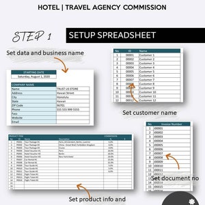 Travel Agency Commission Invoice Generator | Excel Commission Invoice ...