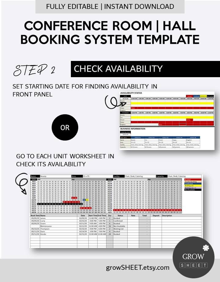 Conference Room Hourly Booking Template | Banquet Hall Reservation ...