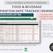 Food and Beverage Expiry Date Tracker | Simple Inventory Database With ...