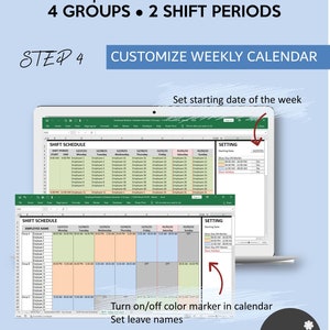Shift Schedule Generator | Hourly Employee Work Rotation Scheduler ...