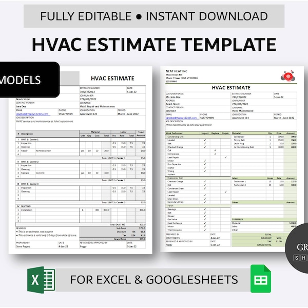 Hvac Proposal Template - Etsy