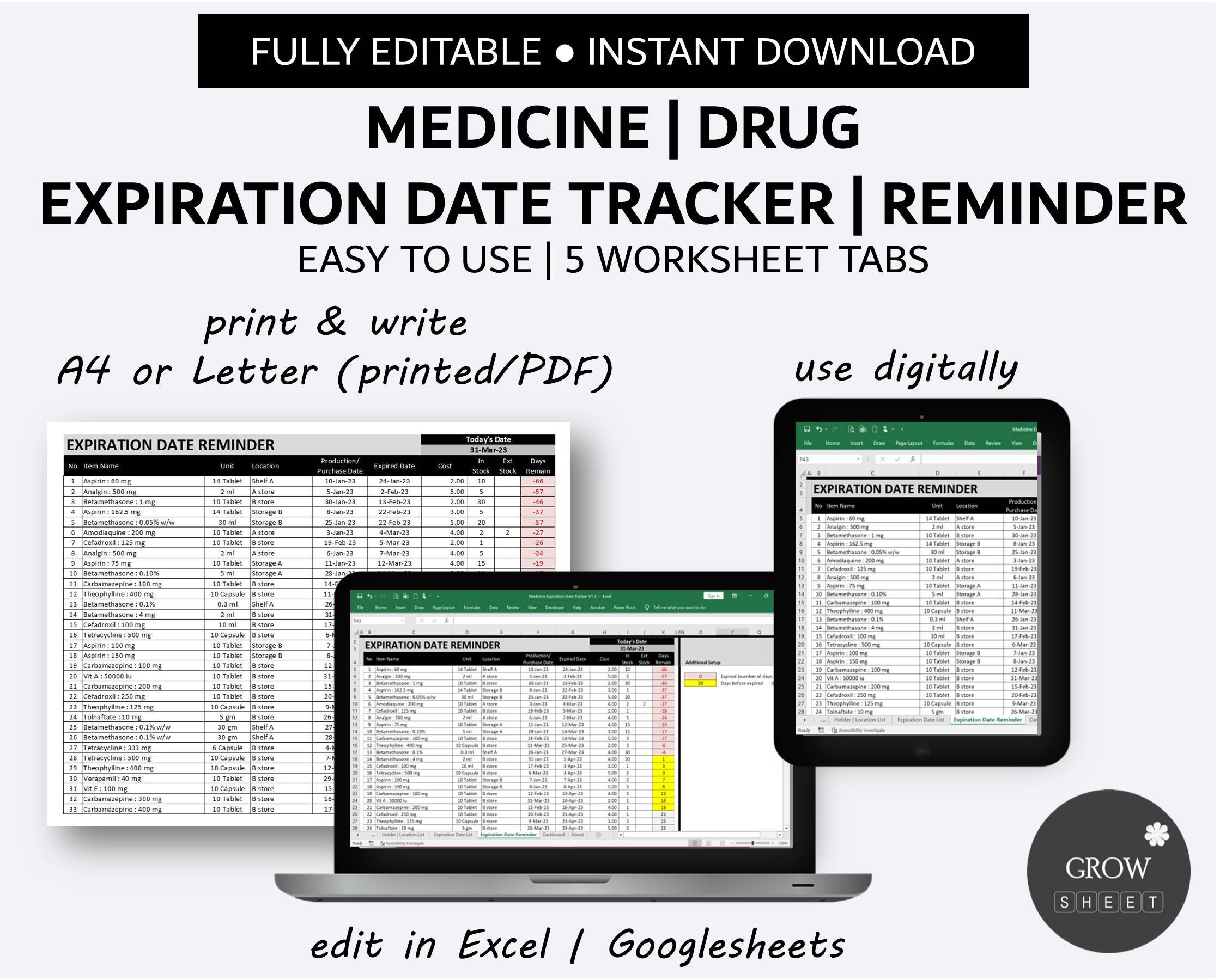 Medicine Expiry Date Tracker | Simple Drug Inventory Database With ...