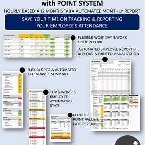 Employee Attendance Tracker With Point System | Automated Disciplinary ...