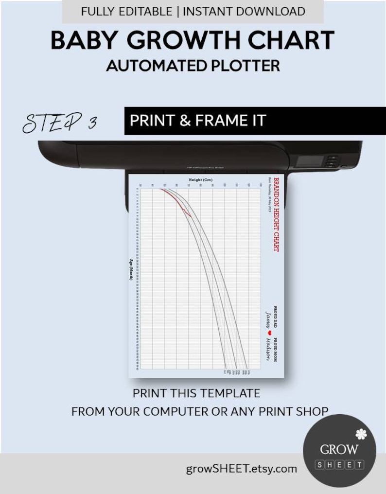 Baby Growth Chart With Automated Plotter Excel Template Boy Girl Growth ...