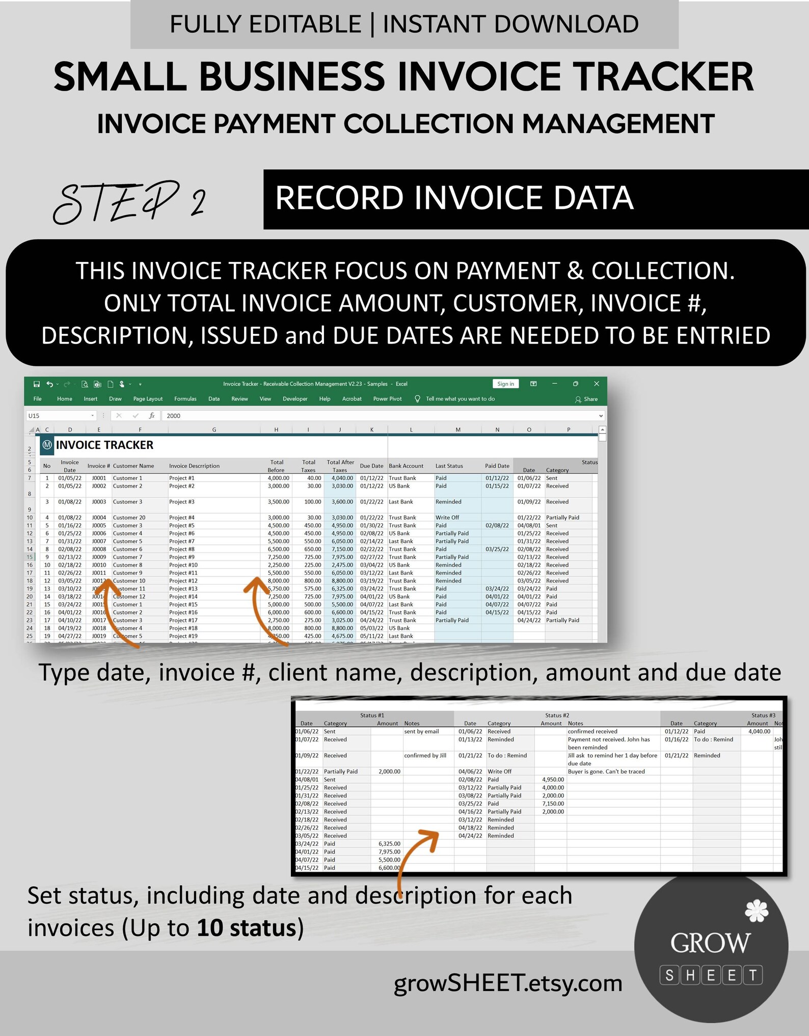 Small Business Invoice Payment Tracker and Collection Management ...