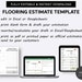 Flooring Estimate Template for Excel and Google Sheets | Printable ...