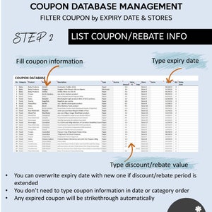 Grocery Coupon Savings Tracker | Shopping Coupon-rebate Database ...