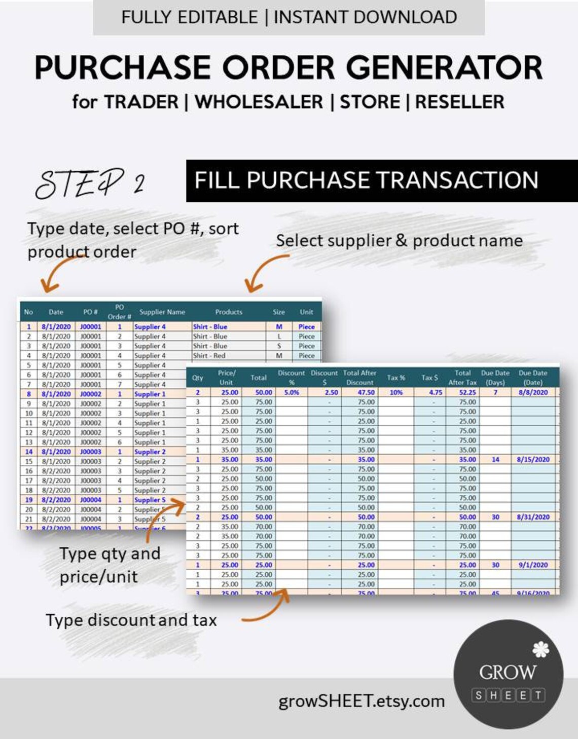 Purchase Order Generator for Trading Companies| Purchase Order Template ...