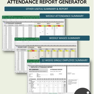 Employee Attendance Tracker and Automated Report Generator | Weekly ...