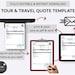 Printable Tour & Travel Package Quote Template for Excel and Google ...