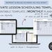Private Lesson Scheduling Template for Excel and Google Sheets ...
