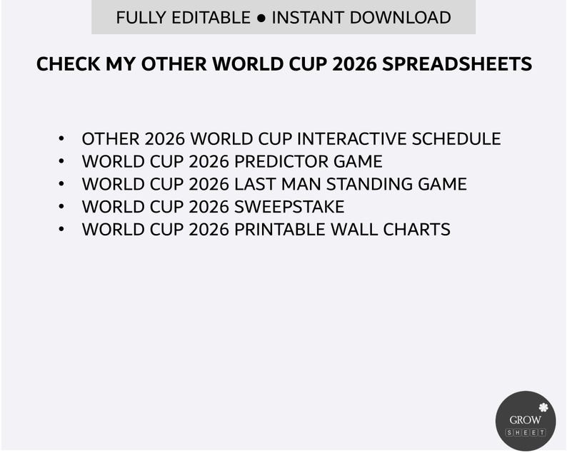 World Cup 2026 Interactive Wall Chart Schedule With Scoresheet ...