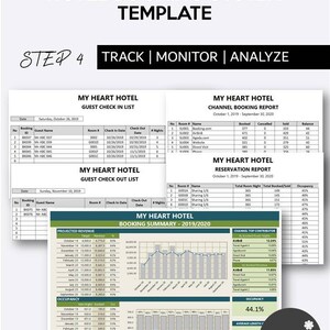 Hotel Booking System Template | Hotel Reservation Spreadsheet Excel ...