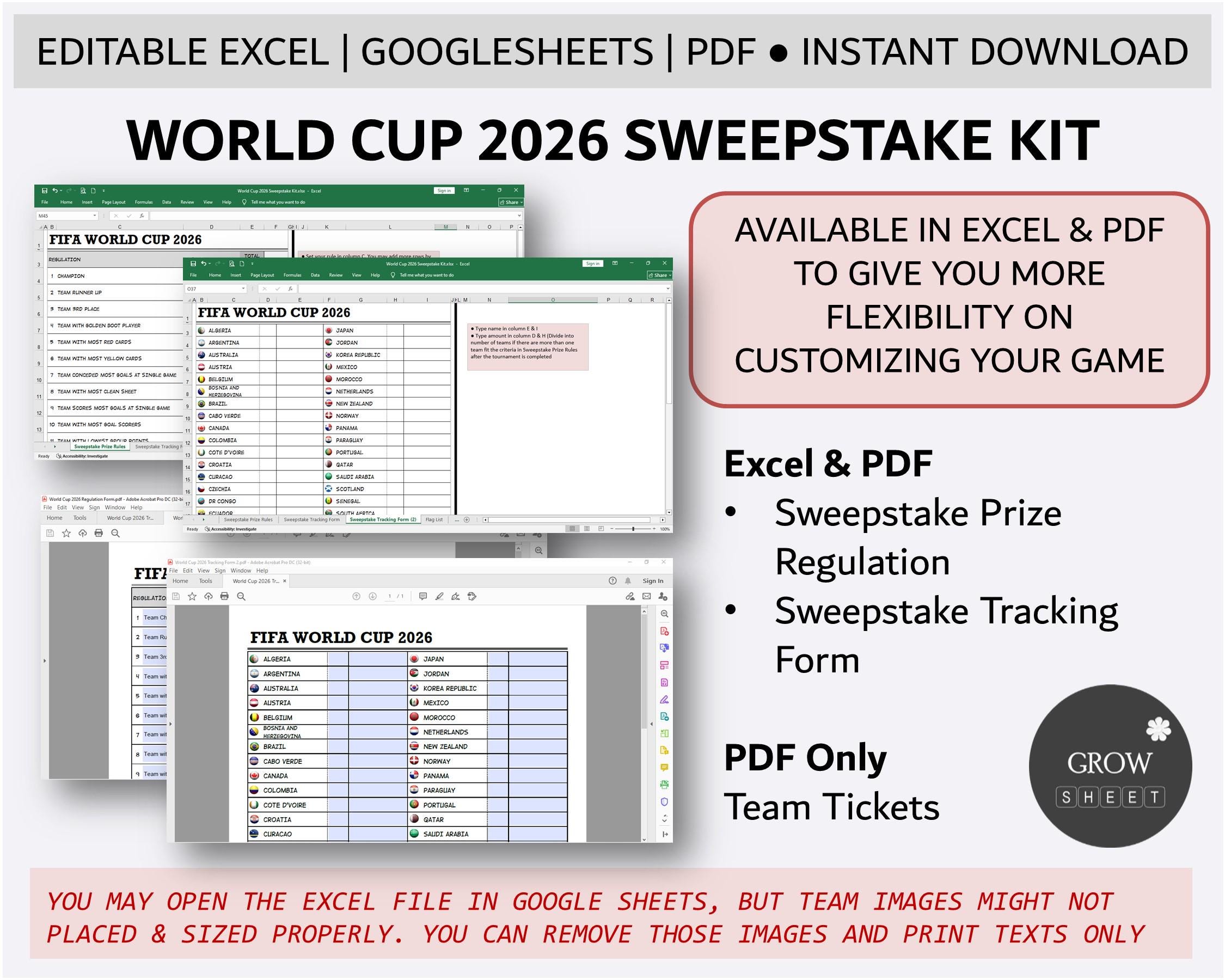 World Cup 2026 Sweepstake Kit | Football Tournament Fun Game ...
