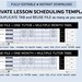 Private Lesson Scheduling Template for Excel and Google Sheets ...