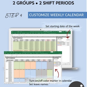 Employee Work Shift Rotating Schedule Generator | Early and Late Work ...