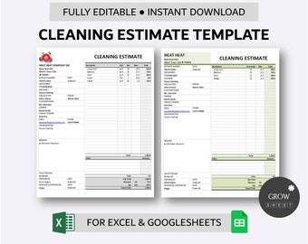 Printable Moving Estimate Template for Excel and Google Sheets | Etsy