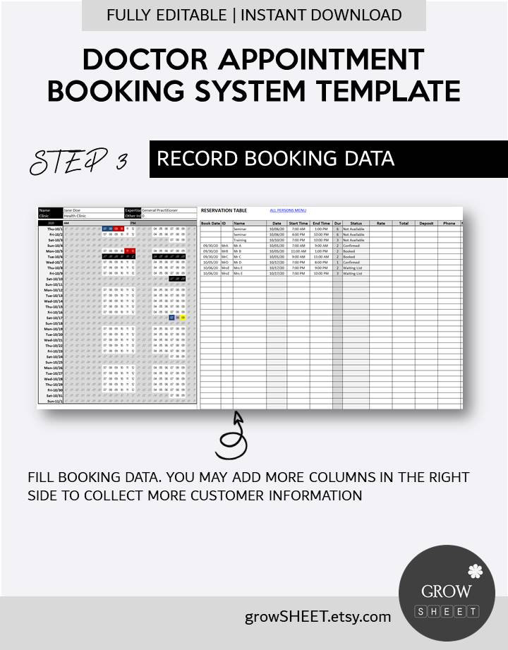 Doctor Appointment Booking Template | Physician Reservation Manager ...
