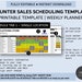 Sales Scheduling Template for Excel and Google Sheets | Multi Roles ...