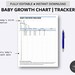 Printable Baby Growth Chart Baby Growth 0 24 Months Boy - Etsy