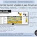 Coffee Shop Scheduling Template for Excel and Google Sheets | Multi ...