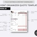 Printable Event Organizer Quote Template for Excel and Google Sheets ...