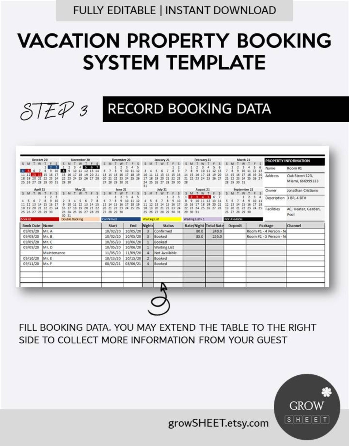 Vacation Rental Property Booking System Template Simple Property ...