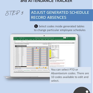 Work Rotating Generator Template and Attendance Tracker Automated ...