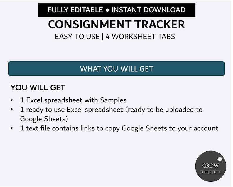 Consignment Tracker | Simple Store Inventory Database | Etsy Consignment Inventory Manager ...
