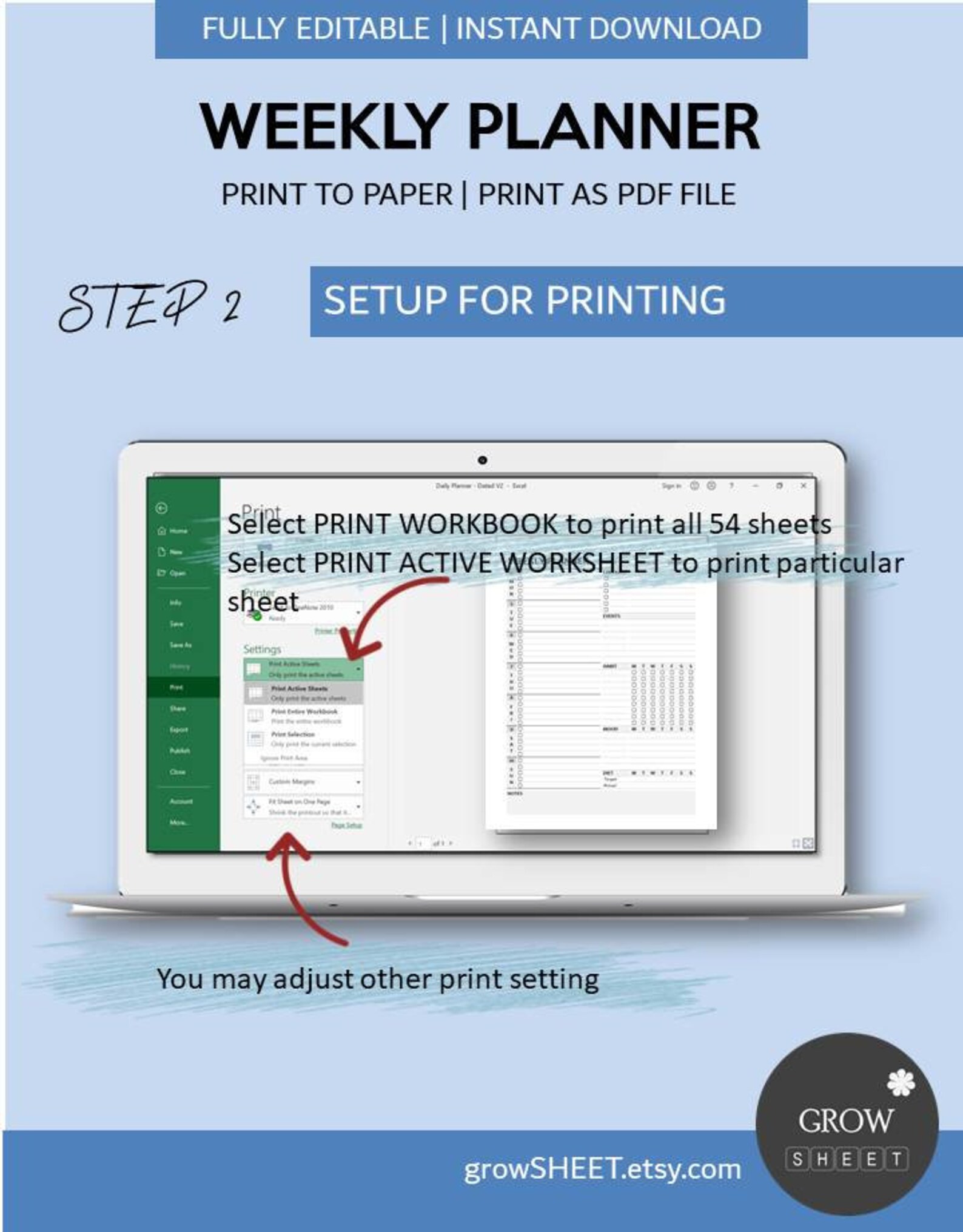 Weekly Planner Template | Weekly Calendar Excel Template With Automated ...