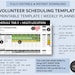Volunteer Scheduling Template for Excel and Google Sheets | Multi Roles ...