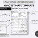 Printable HVAC Estimate Template | Job Estimate Template | Work ...