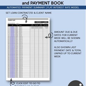 Weekly Loan Amortization Schedule and Payment Log | Mortgage Calculator ...