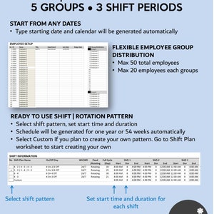 Shift Schedule Generator | Printable Hourly Employee Work Schedule ...