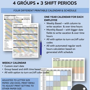 Employee Work Shift Schedule Generator | Hourly Work Scheduler ...