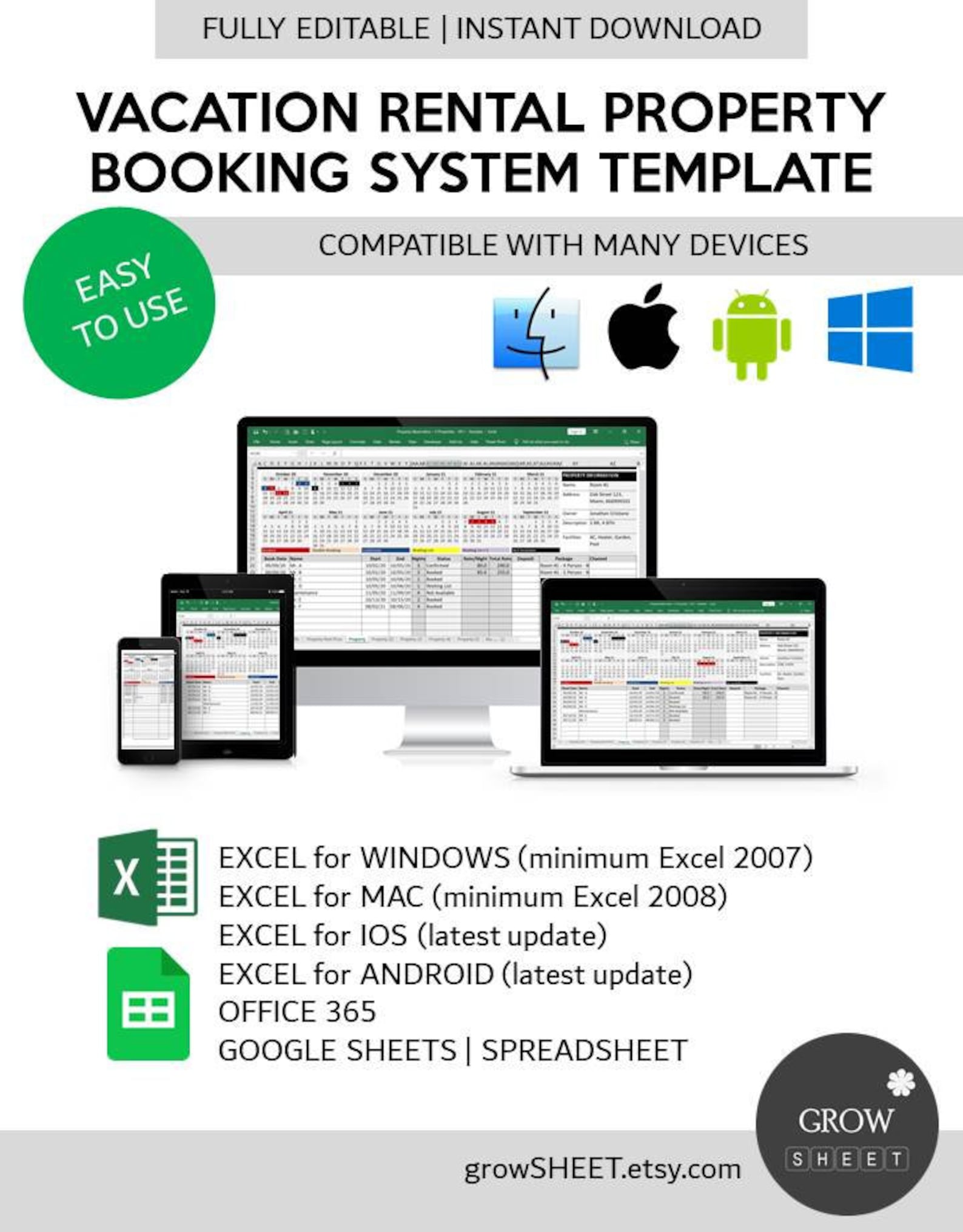 Vacation Rental Property Booking System Template | Simple Property ...