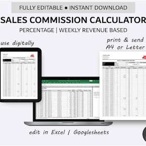Sales Commission Calculator | Weekly Revenue Based Commission ...