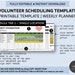Volunteer Scheduling Template for Excel and Google Sheets | Multi Roles ...