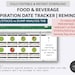 Food and Beverage Expiry Date Tracker | Simple Inventory Database With ...
