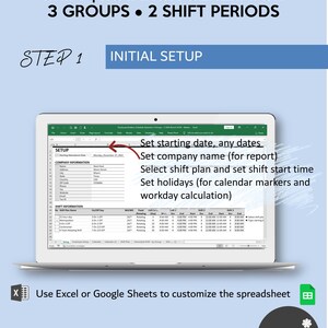 Employee Work Shift Rotating Schedule Generator | Hourly Work Rotation ...