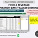 Food and Beverage Expiry Date Tracker | Simple Inventory Database With ...