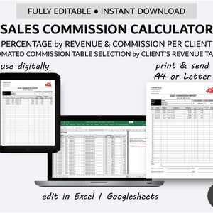 Sales Commission Calculator | Group Commission by Client's Revenue ...